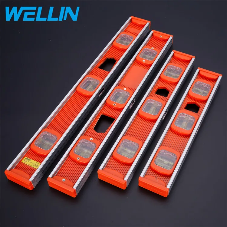 Different Types Three Vial Aluminium Small Spirit Level with Hanging Hook