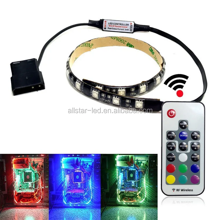 Sata Cable With Led/4pin Led Strip Lights Rgb 5050 Smd Ip65 Waterproof ...