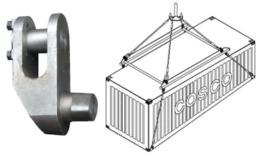Casting Steel Container Lifting Lugs for Bottom Lifting