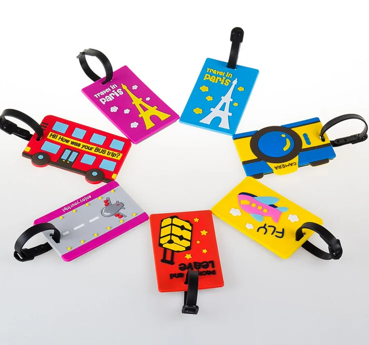 Personalized Waterproof Silicone Luggage Tag Suitcase Rubber Luggage ...