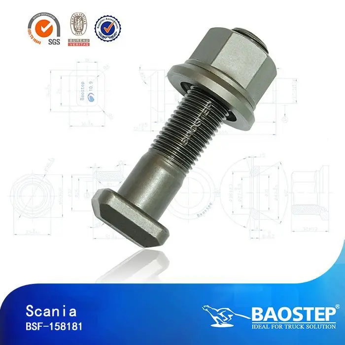 Truck Threaded Spring Pin 8126705 1076334 With Bushing 1075726 For ...