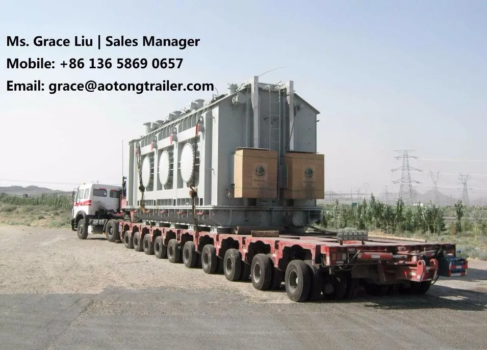 Multi-axle Hydraulic Modular Trailer / Low Bed Truck Trailers For Sale ...