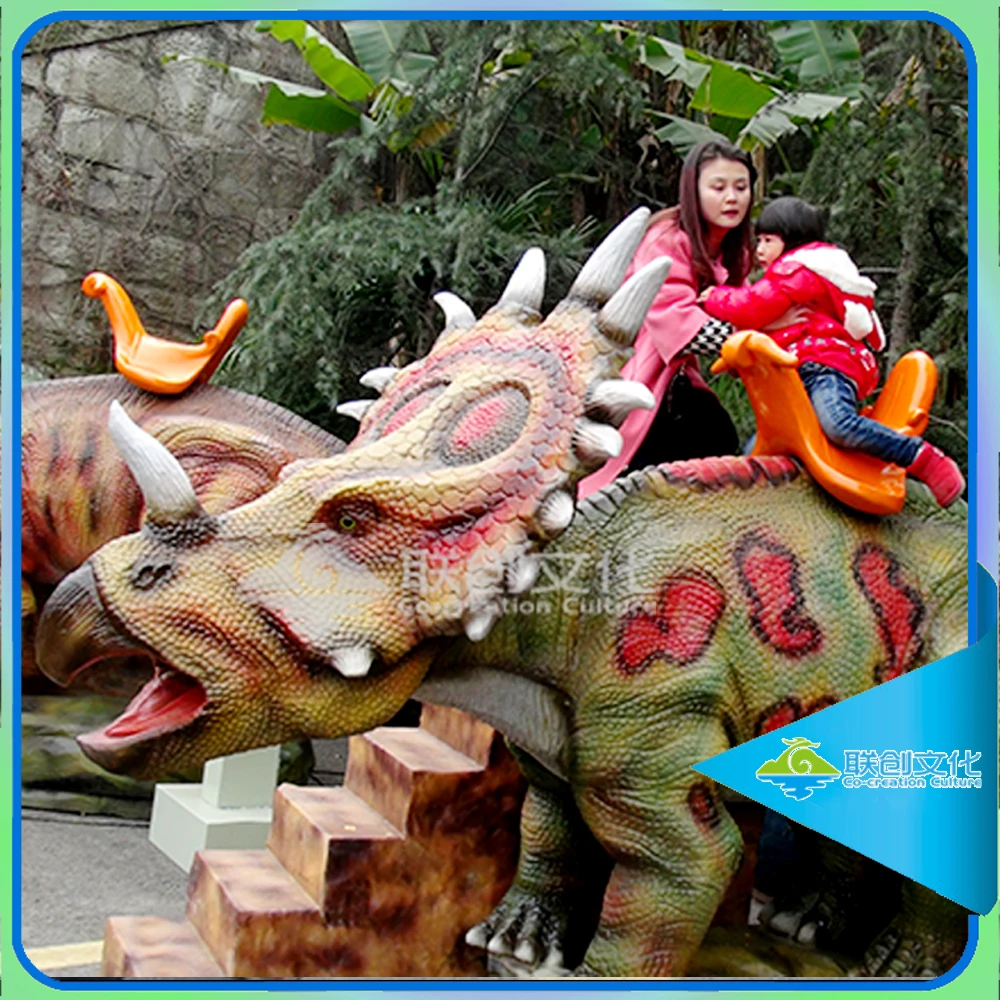 Shopping Mall Handmade Attractive Robotic Dinosaur Rides Animatronic ...