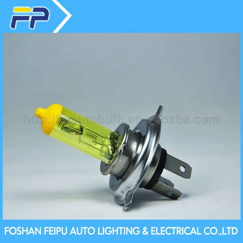 Auto Halogen Bulb H4 Yellow Color Car Head Lamp 12v 55w - Buy H4 Yellow ...