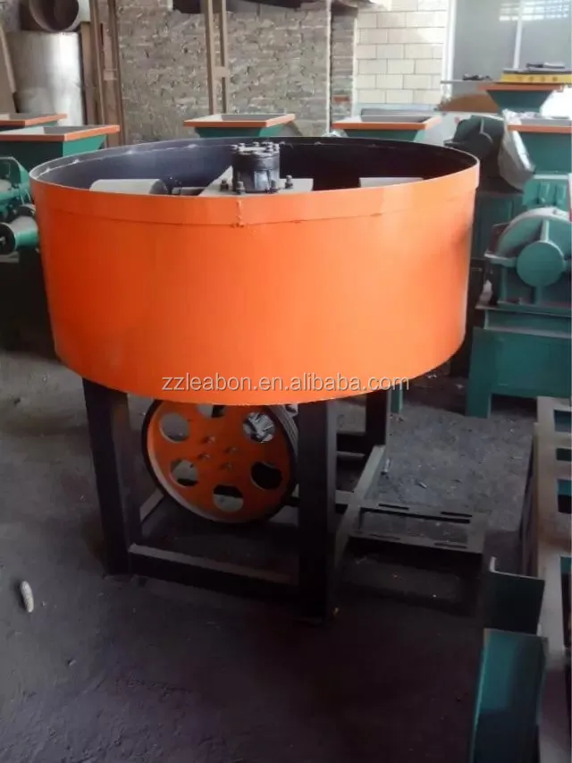 Starch Glue With Charcoal Powder Pan Mixer Grinder Machine Coal Mixer ...