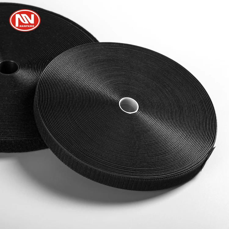 Custom Colorful Nylon Mix Polyester Bags Or Garment Black Hook Loop ...