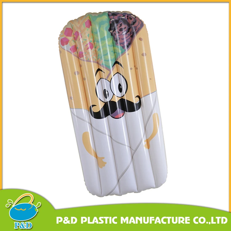 6-person Inflatable Burrito Float Portable Pvc Pool Float Customizable ...