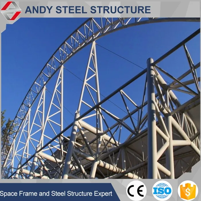 steel structure truss bridge Galvanized structure steel pipe truss for ...