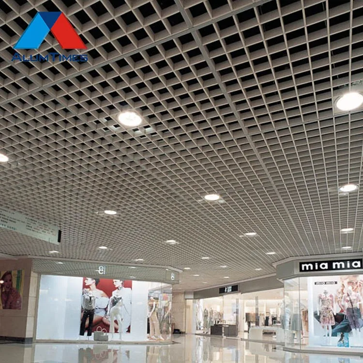 Decoration Material Suspended Ceiling System Aluminum Grille Ceiling ...