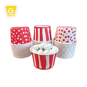 Disposable Customized Small Baking Oval Wax Lined Paper Candy Nut Cups ...
