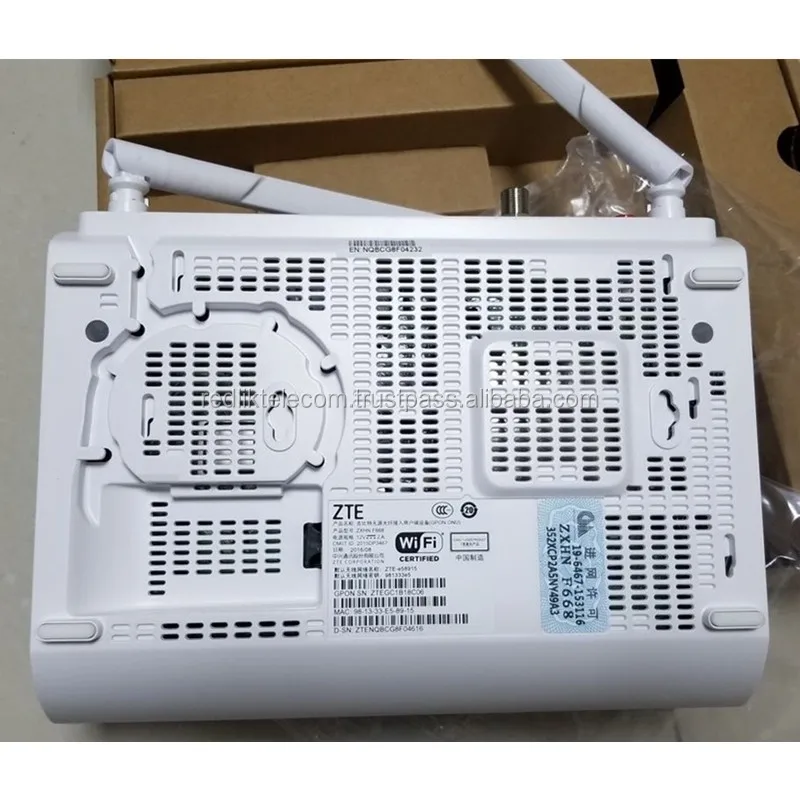 International Version Zte F668 V5.2 4ge+catv+2pots+wifi Dual External ...