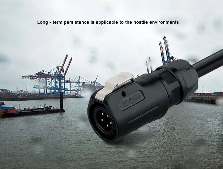 Cnlinko Bulkhead Ip67 Waterproof Electrical 12v Dc Panel Mount 5pin ...