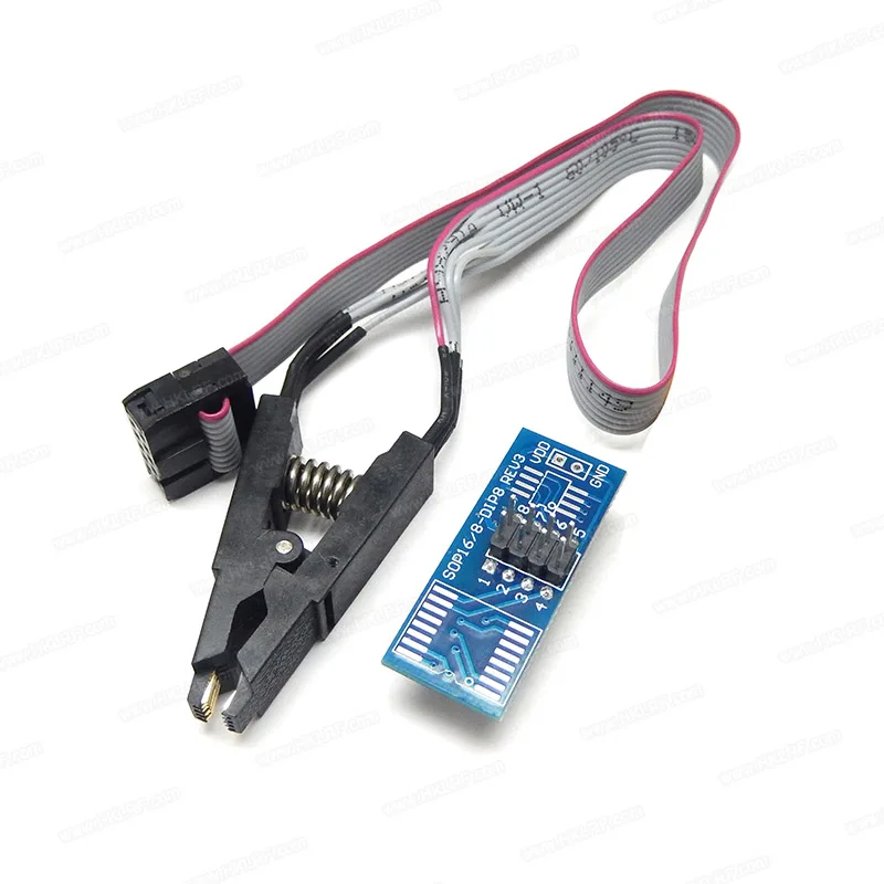 Soic8 Sop8 Sop Format Flash Chip Ic Test Clip Socket Adpter Bios 24 25 ...