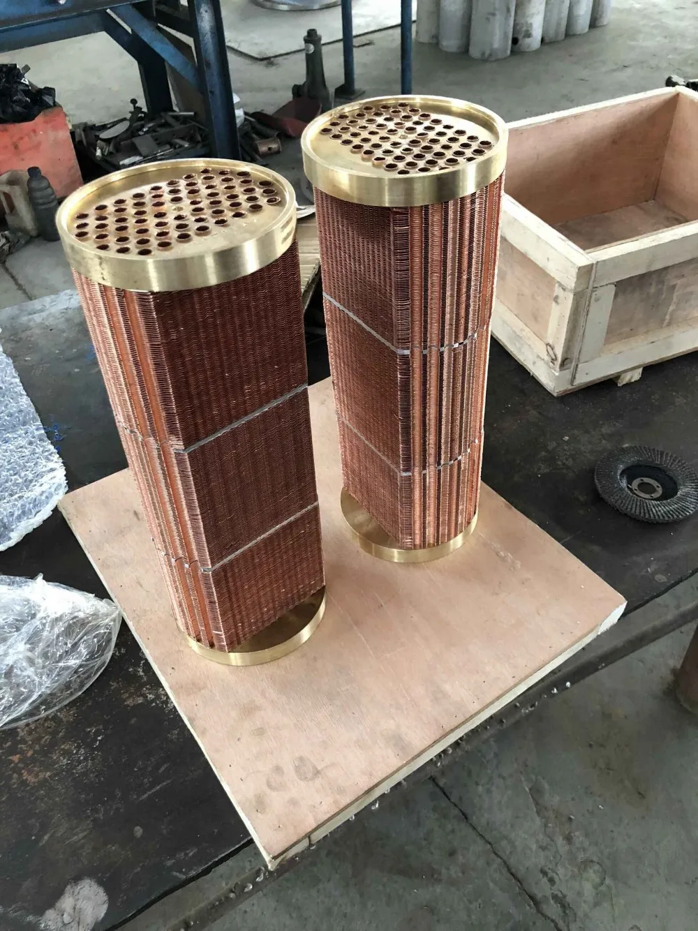 High Benefits Salt Water Cooled Aftercooler For Air Compressor Marine ...