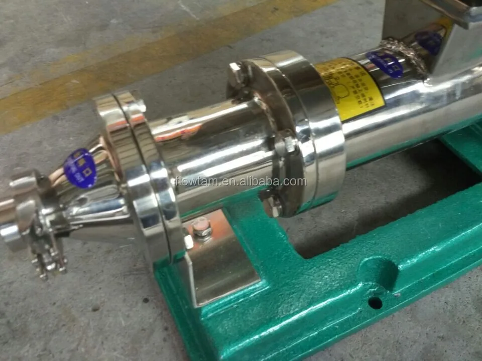 Flowtam Stainless Steel Mono Screw Transfer Pump with Hopper