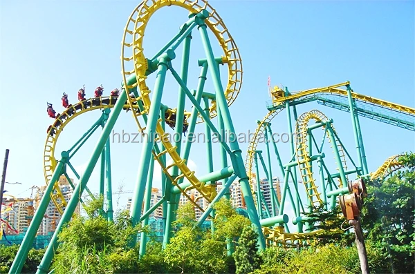 Cheap Large Thrilling Amusement Park Ride Suspended Roller Coaster For ...