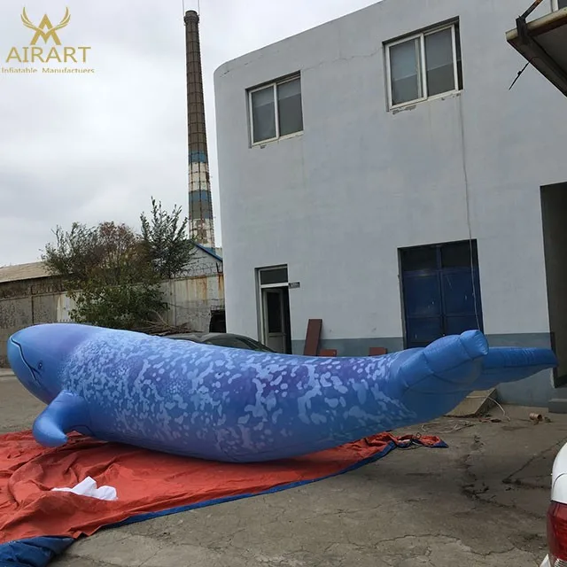 Beauty Inflatable Blue Whale - LED Lighting & Custom Sizes