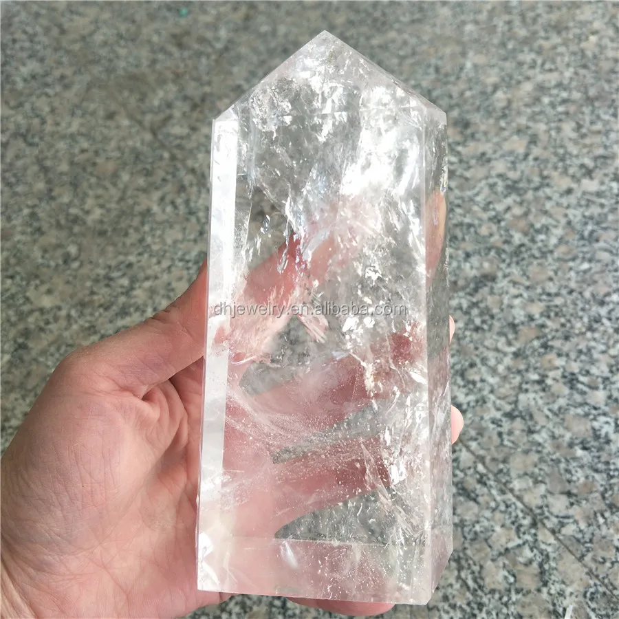 Natural Big Size Clear Quartz Crystal Points Healing Crystals - Buy ...