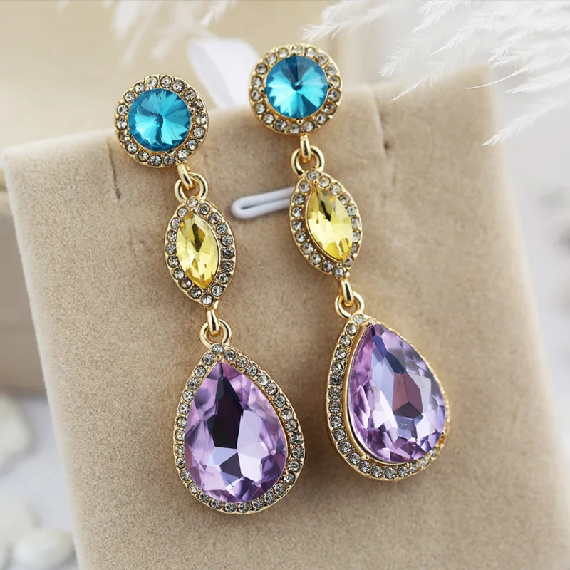 Caoshi Trend Korea New Design Elegant Fashion Beautiful Waterdrop ...