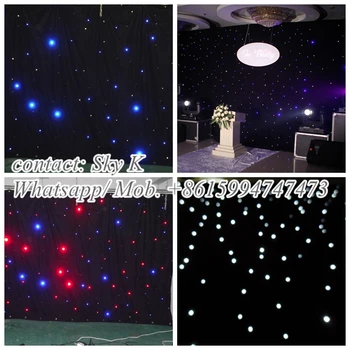 Dmx Fairy Lights Curtain Led Rgb Led Star Cloth Backdrop 108 Pcs 5mm ...