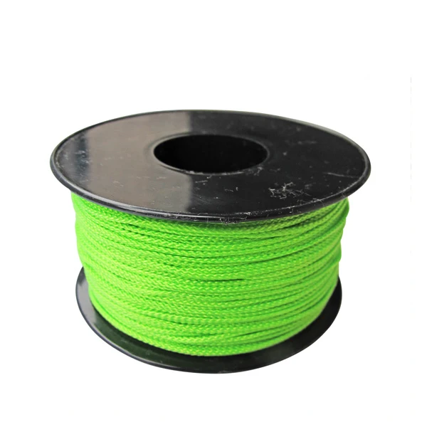 3mm Solid Braided Green Nylon Rope - 8 Strands - Strong & Smooth