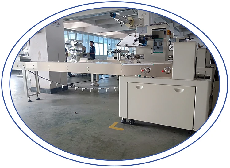 Cereal Bar Packaging with Auto Feeder Film Wrapping Machine