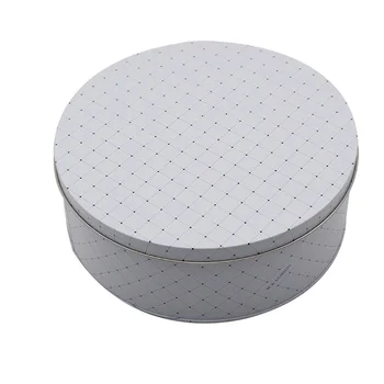 Round Holiday Clear Cookie Tins With Lid Decorative Gift Tins - Buy ...