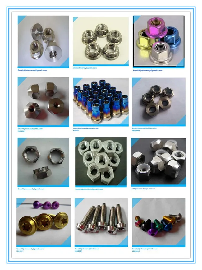 Anodized Blue Titanium 12 Point Nuts And Bolts - Buy Titanium 12 Point ...