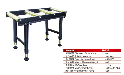 Portable Heavy Duty Roller Table Conveyors 1meter 2 Meters 3 Meters ...