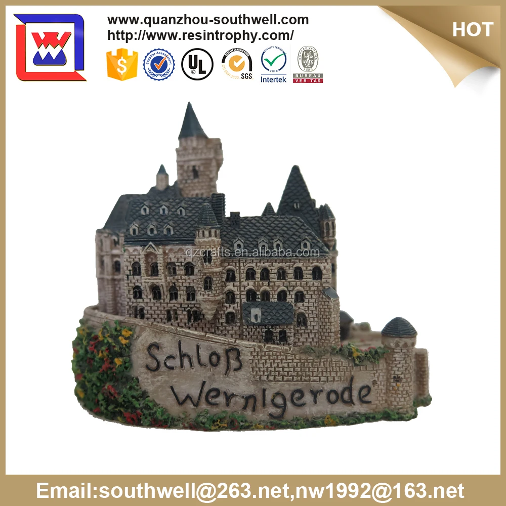 Factory Custom Wholesale Resin Castle And Beautiful Home Deco Table ...