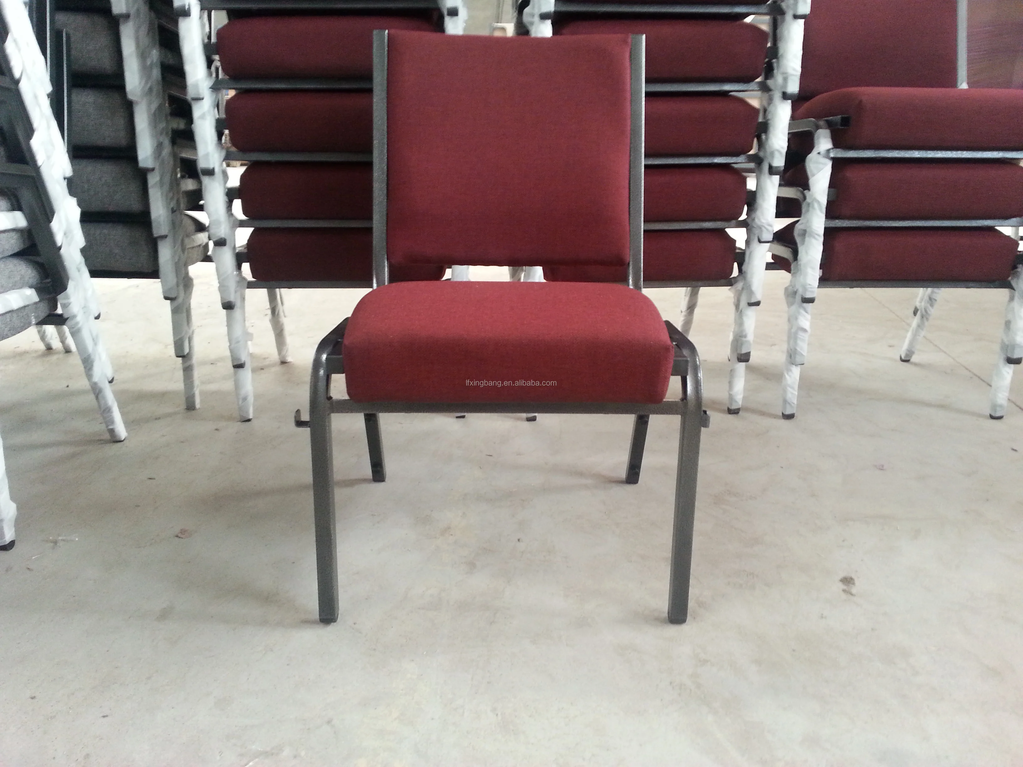 Steel Interlocking Church Chair Without Arm - Durable & Stylish