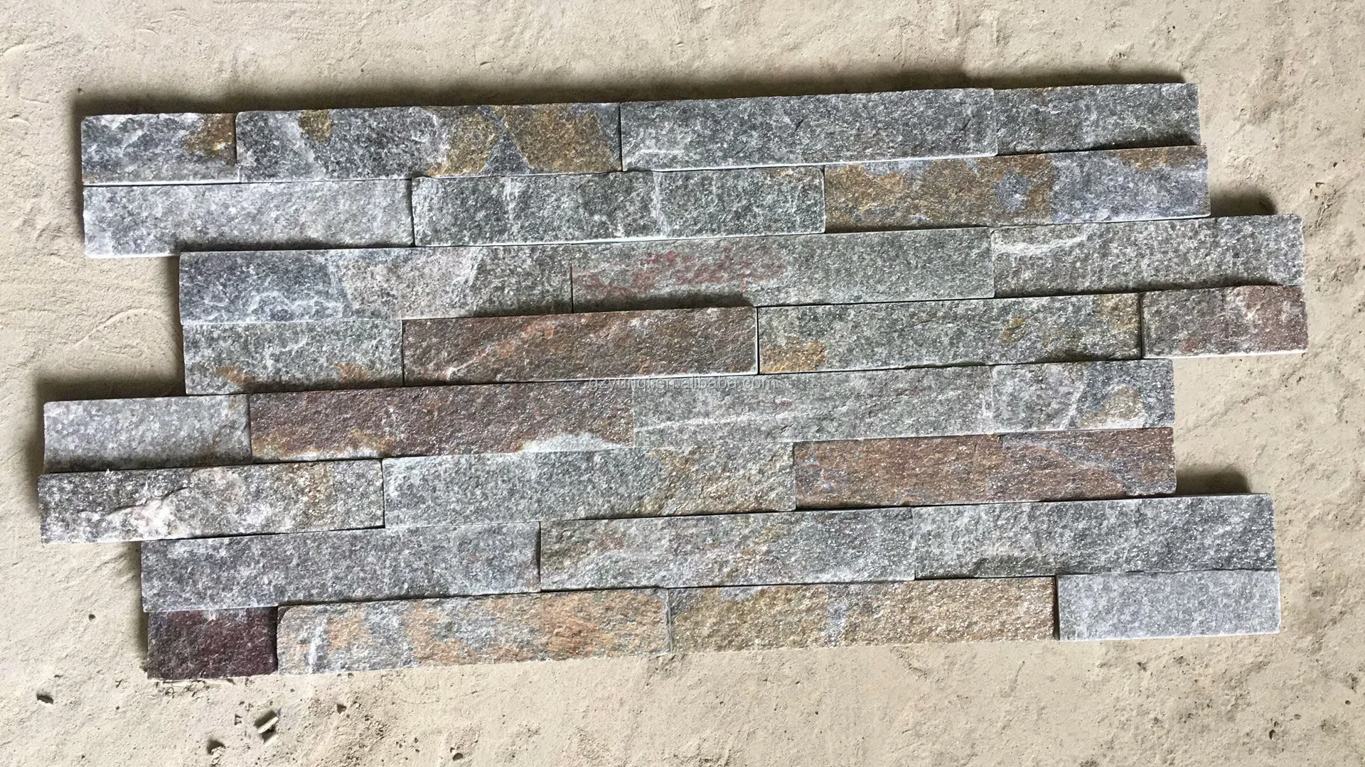 Gold Shimmering Quartzite Marble for Exterior Wall Cladding