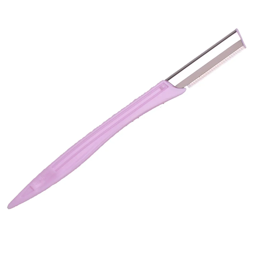 Plastics Handle Eyebrow Razor Trimmer Shaper Eyebrow Shaver with Razor
