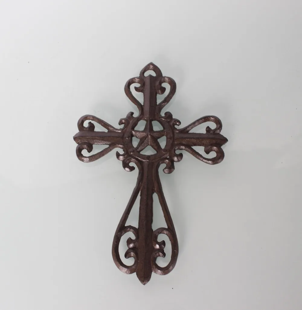 European Style Casting Wrought Iron Cross For Home Decor - Buy Metal ...