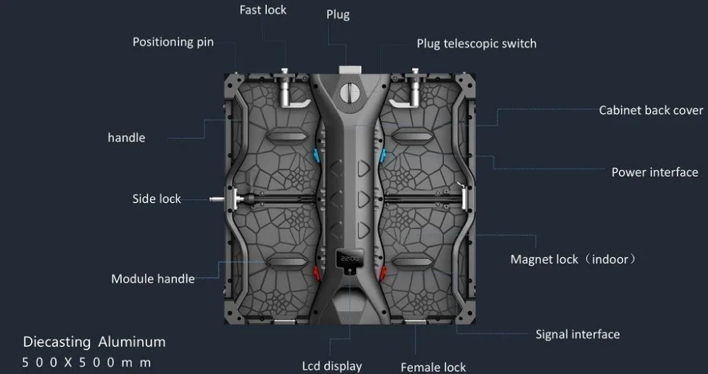 Nationstar / Kinglight Gold Wire P3.91 Outdoor Led Video Wall Display ...