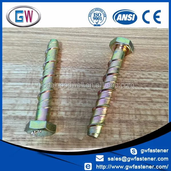 Hex Head Hi Low Thread M6 M8 M10 M12 M16 Screw Self Tapping - Buy Screw ...