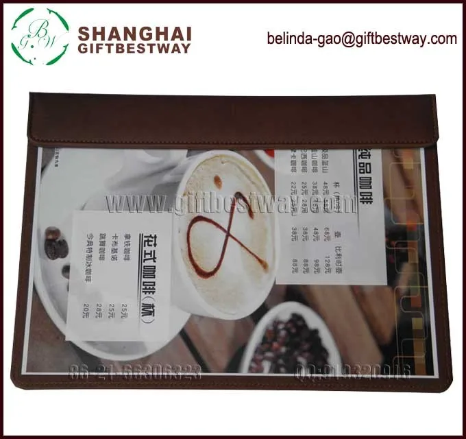 GBW Single Panel Menu Board - Elegant A3 Restaurant Cover