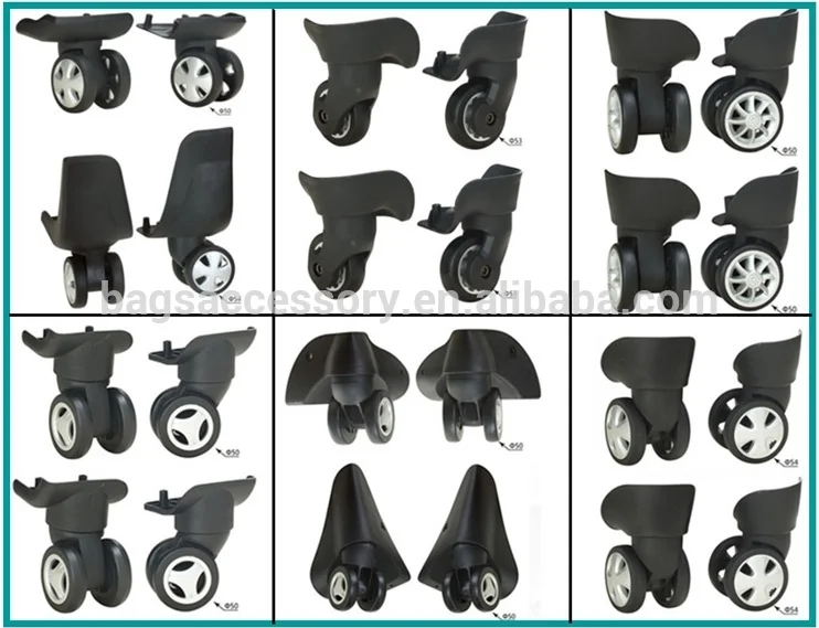 Folding Wheels For Luggage Portable Attachable Luggage Wheels Castor ...