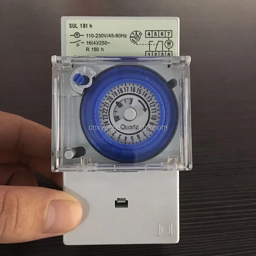 Sul181h 110-230v 45-60hz Analog Mechanical 24 Hour Time Switch Timer ...