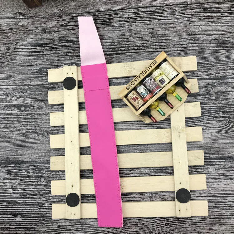 Small Emboss Logo Pu Leather Flap Pouch For Beauty Needle - Buy Pu ...