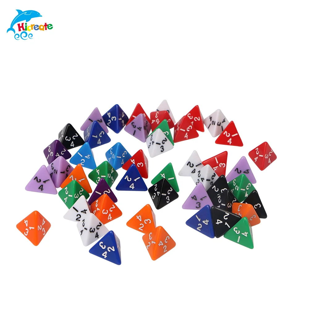 4 Sided Dice For Different Color Game Dice Custom Dice Factory - Buy 4 ...