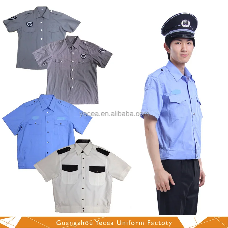 Professional And Comfortable 100%cotton Sample For Security Guard ...