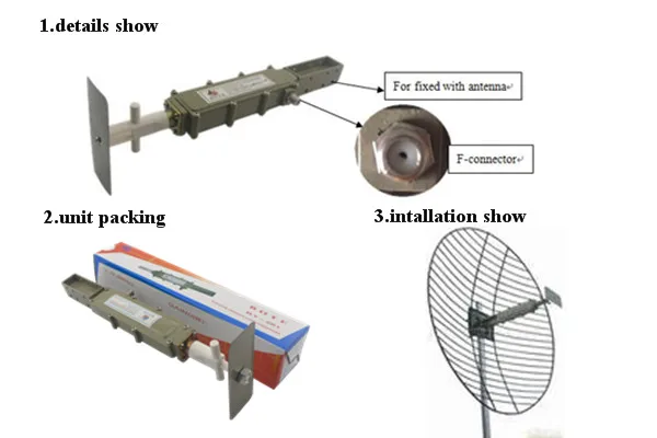 High Gain Digital Mmds Downconverter Antenna 2.4-2.6GHZ