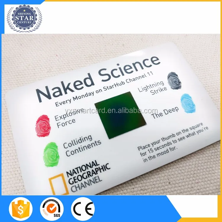Plastic Liquid Crystal Stress Mood Test Card - Buy Stress Mood Test ...