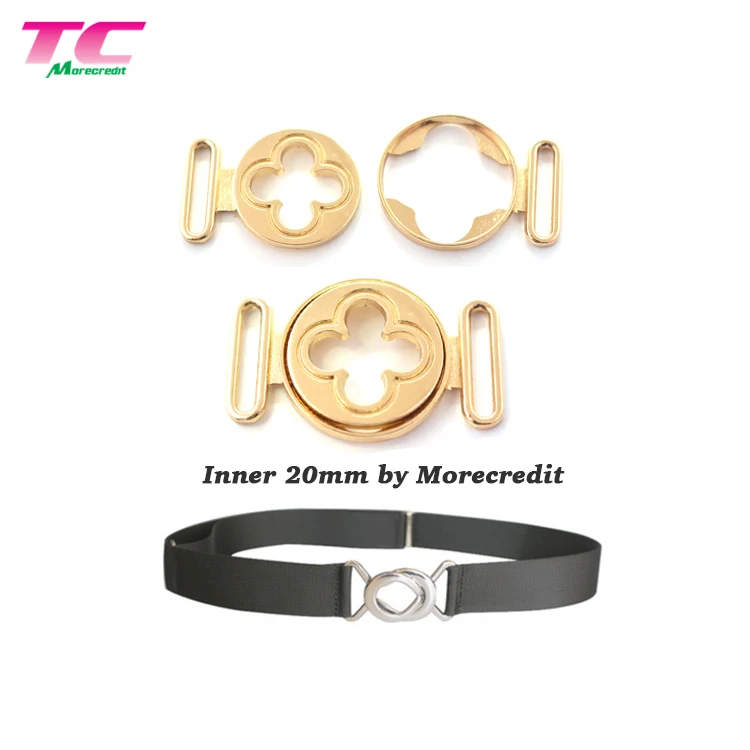 Morecredit Best Seller Shiny Gold Metal Bra Clasp Metal Bikini ...