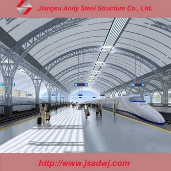 Space Frame Truss Roof Train Station Drawing - Buy Steel Space Frame ...