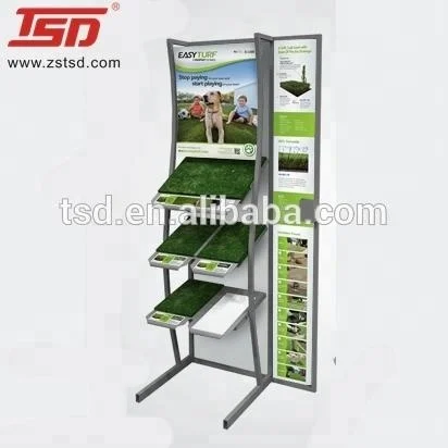 Garden Store Pos Metal Artificial Grass Display Stand,Display Shelf ...