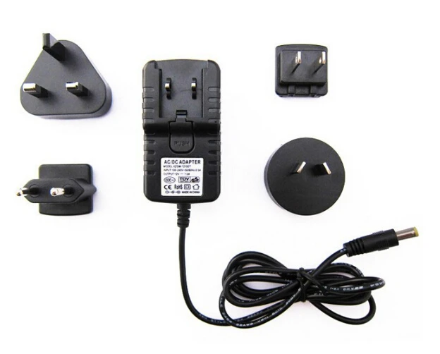 5v 2a Eu Uk Us Au Interchangeable Plug Power Adapter/12v 0.6a ...