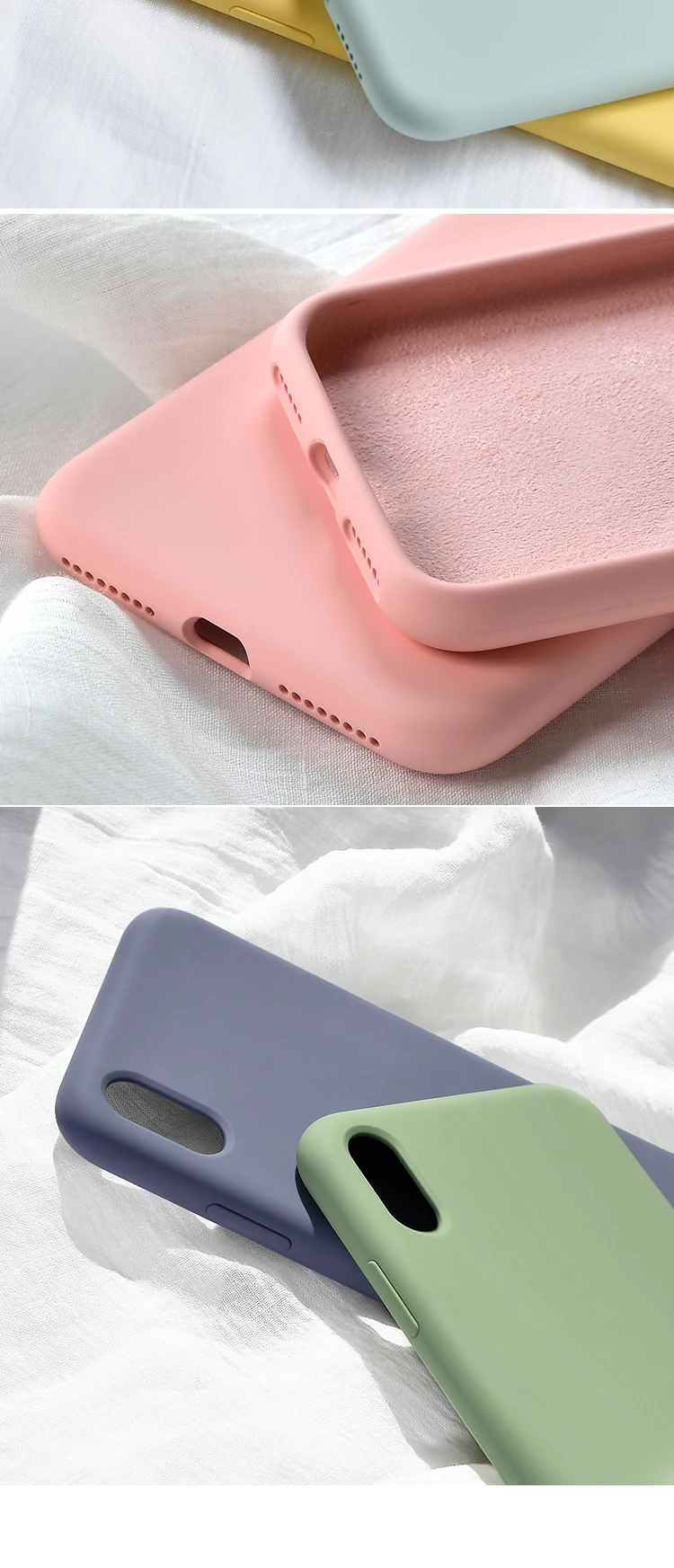 Back Cover Custom Phone Case Washable Soft Liquid Silicone Case For ...