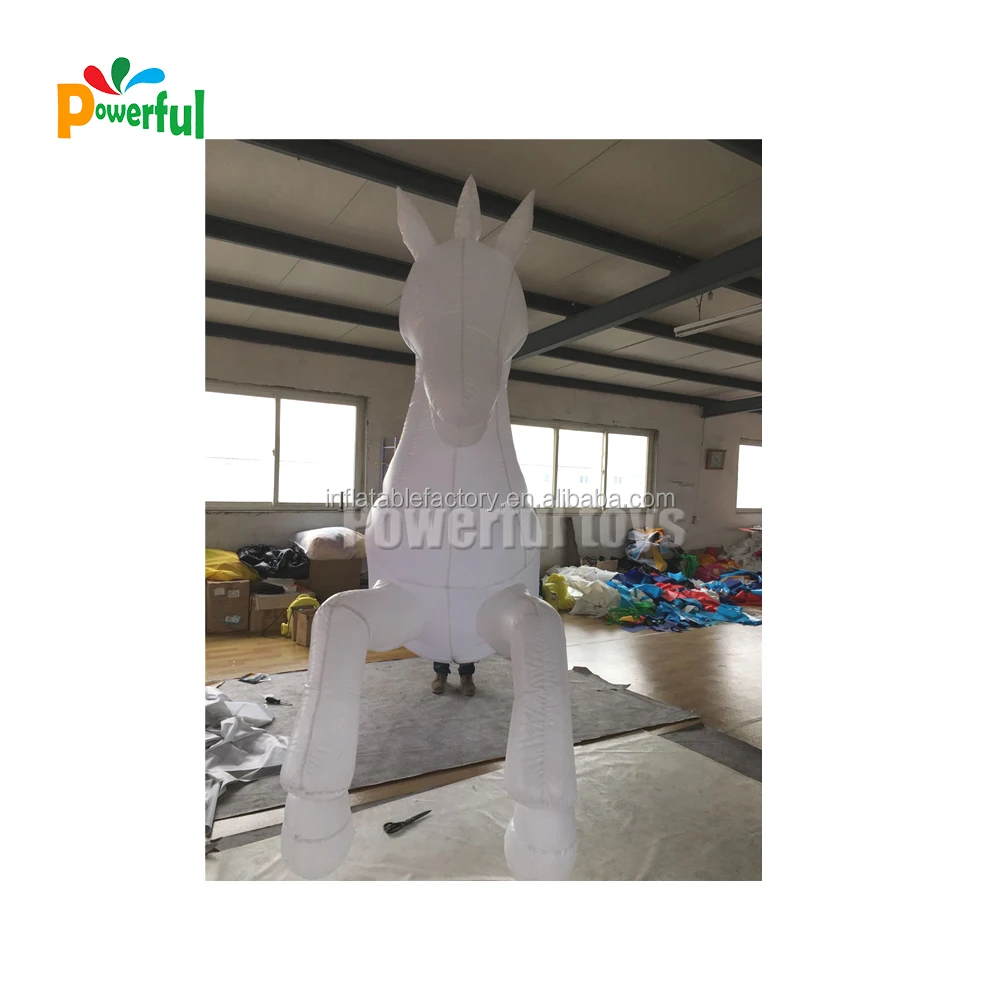 White Inflatable Horse Inflatable Horse Costume With Led Light For ...
